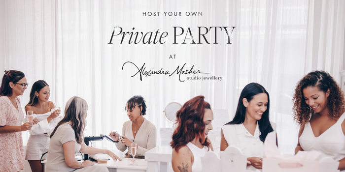 Private Parties at Alexandra Mosher Studio Jewellery