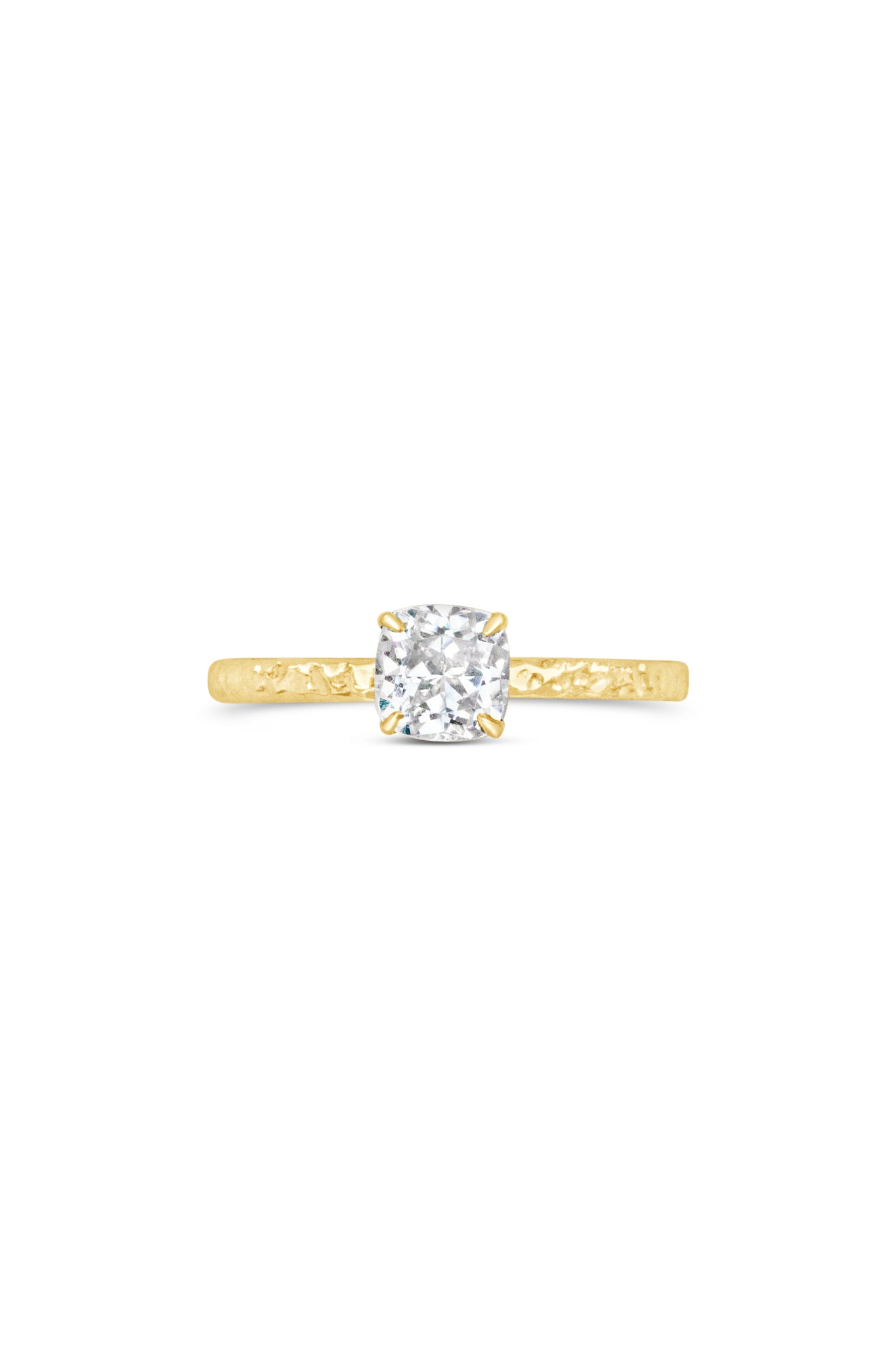 Engagement Rings ~ Reef Small 4 Prong Cushion Ring