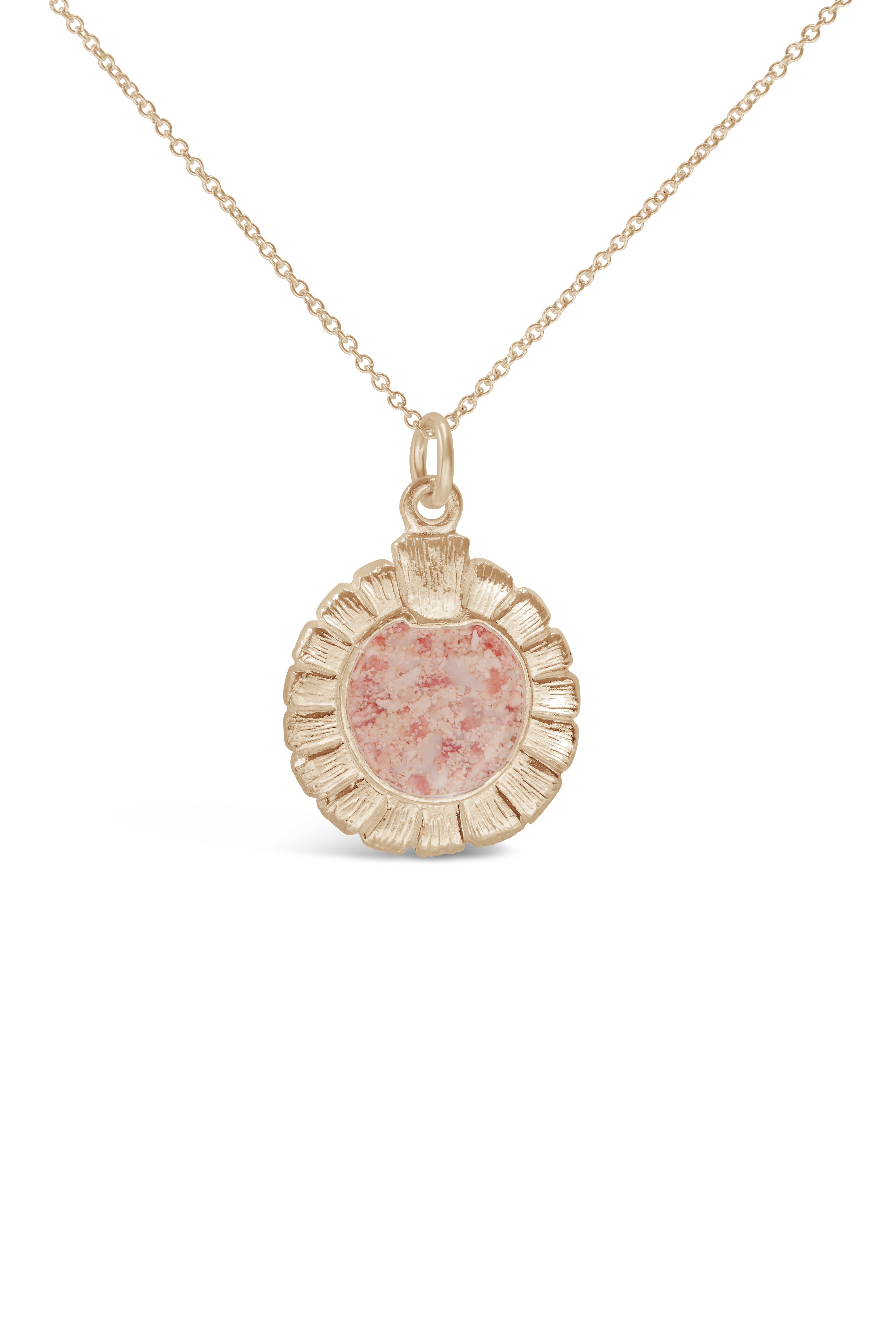 Bermuda Moongate ~ Medium Pendant in Gold